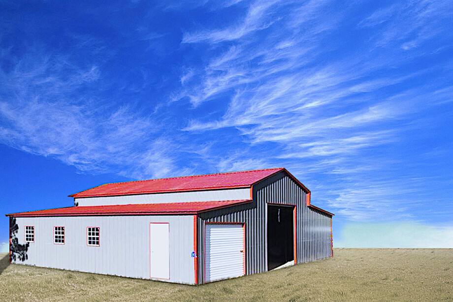 The Harley Steel Barn 44x50 - Big Buildings Direct