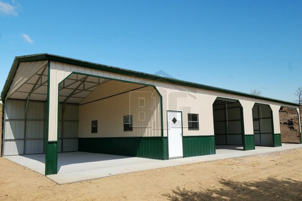 The Cowboy Garage Barn 24x70x11 - Big Buildings Direct