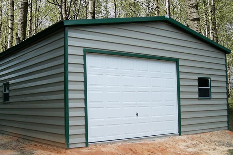 Small Steel Garage Doha Edition 18x20x9 - Big Buildings Direct